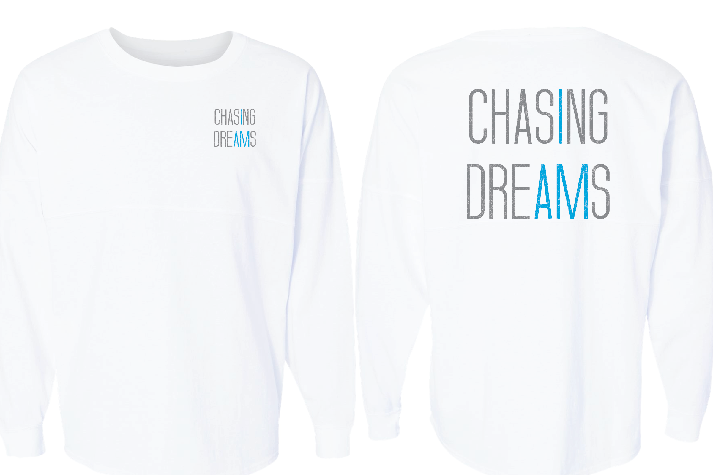 Ladies Oversized Long Sleeve Chasing Dreams Top | LTD Tees